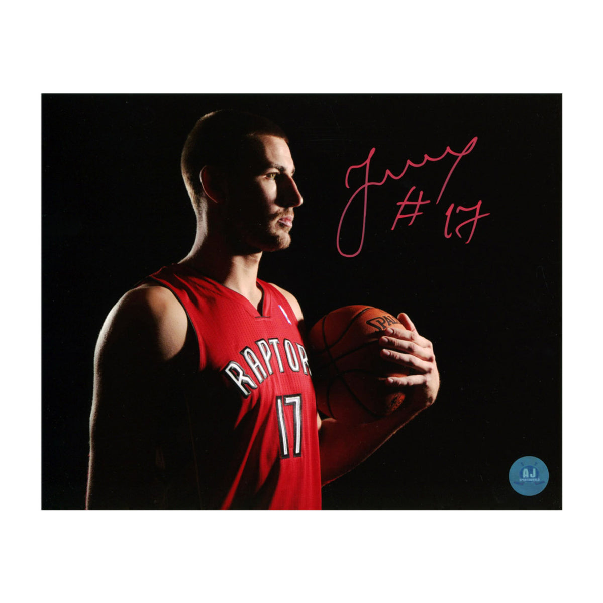 AJ Sports | Jonas Valanciunas Autographed Toronto Raptors Basketball ...
