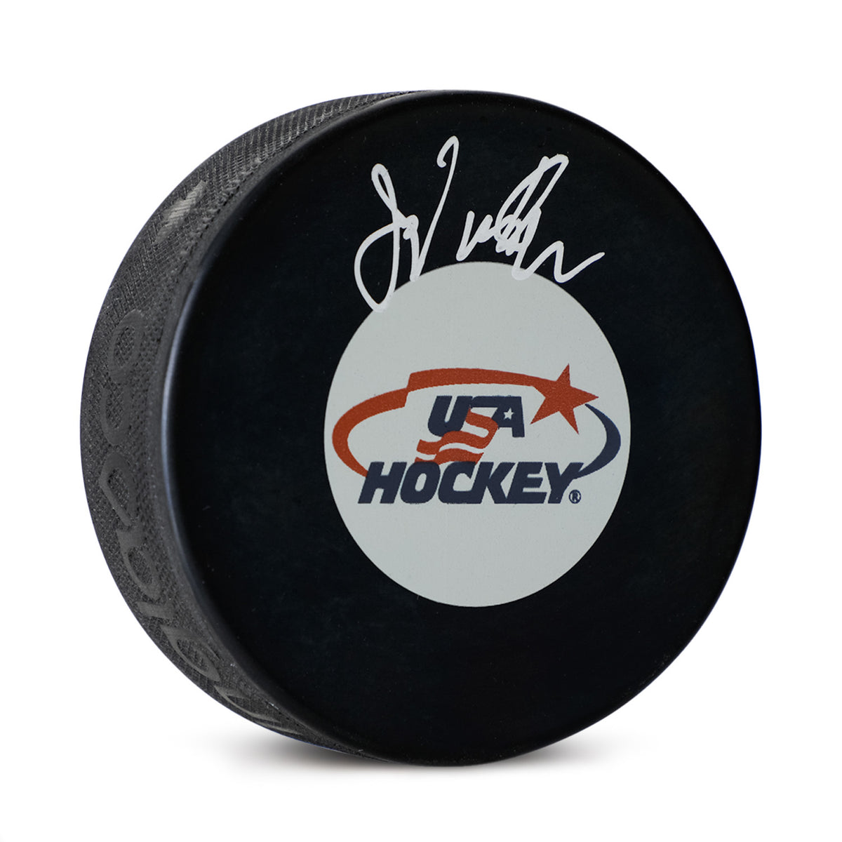 AJ Sports | John Vanbiesbrouck Autographed Team USA Hockey Puck
