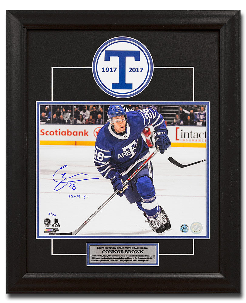 AJ Sports | Connor Brown Toronto Arenas Signed Leafs Next Century Game ...