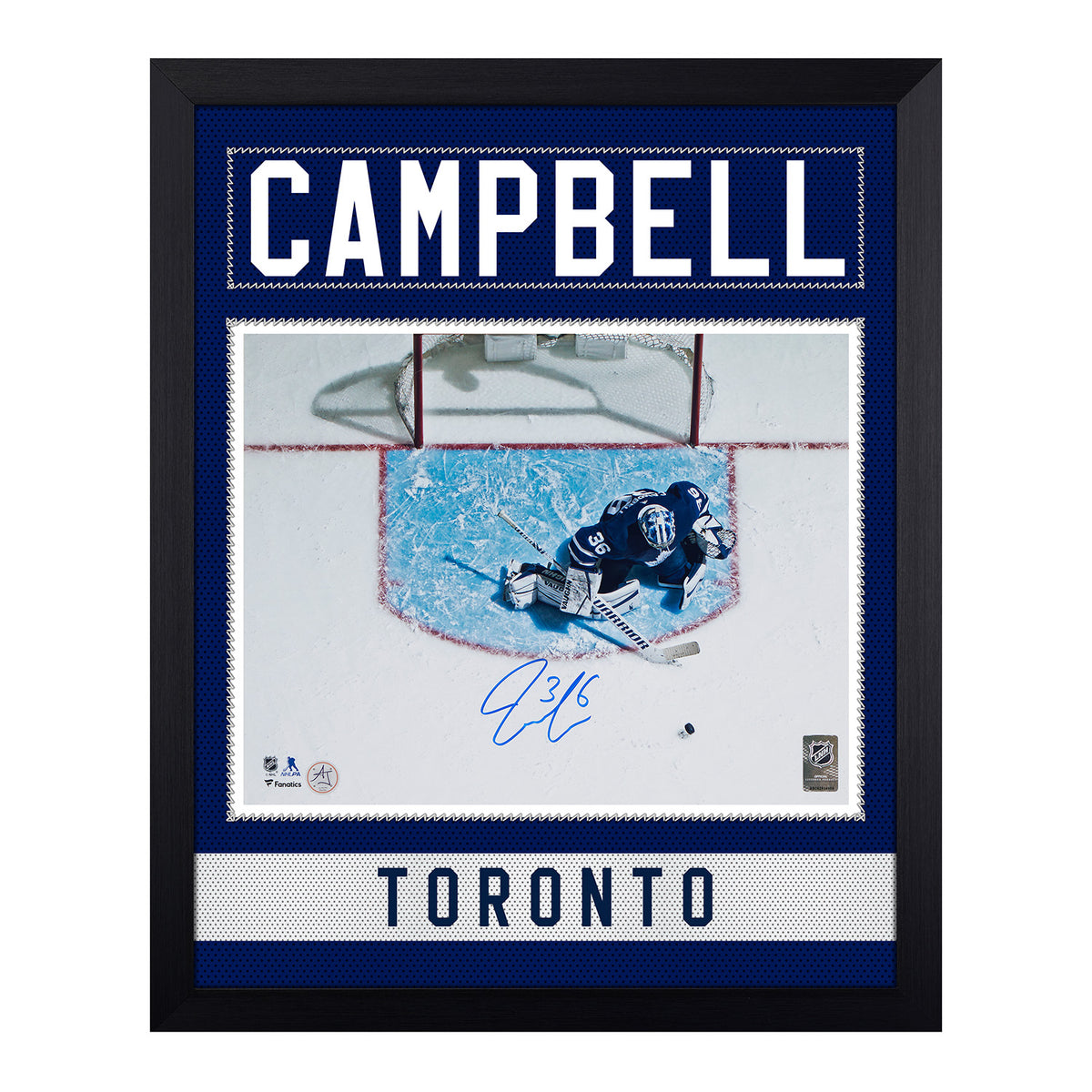 AJ Sports | Jack Campbell Autographed Toronto Maple Leafs Uniform ...