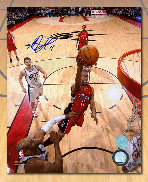 AJ Sports | TJ Ford Autographed Toronto Raptors Basketball Net Cam 8x10 ...