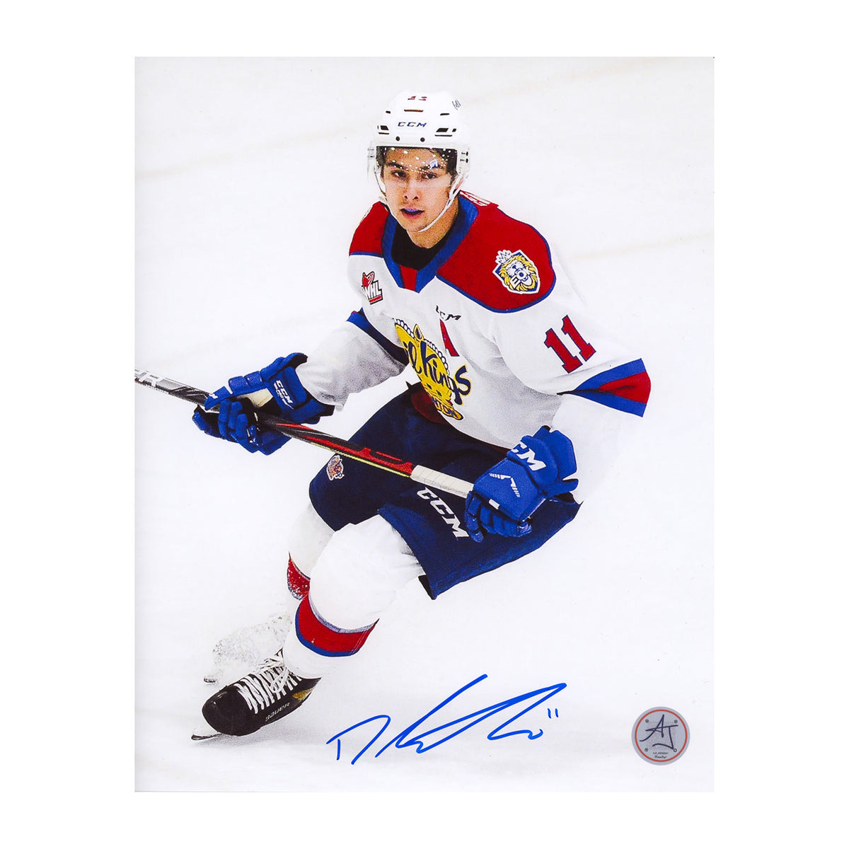 AJ Sports | Dylan Guenther Autographed Edmonton Oil Kings CHL Hockey ...