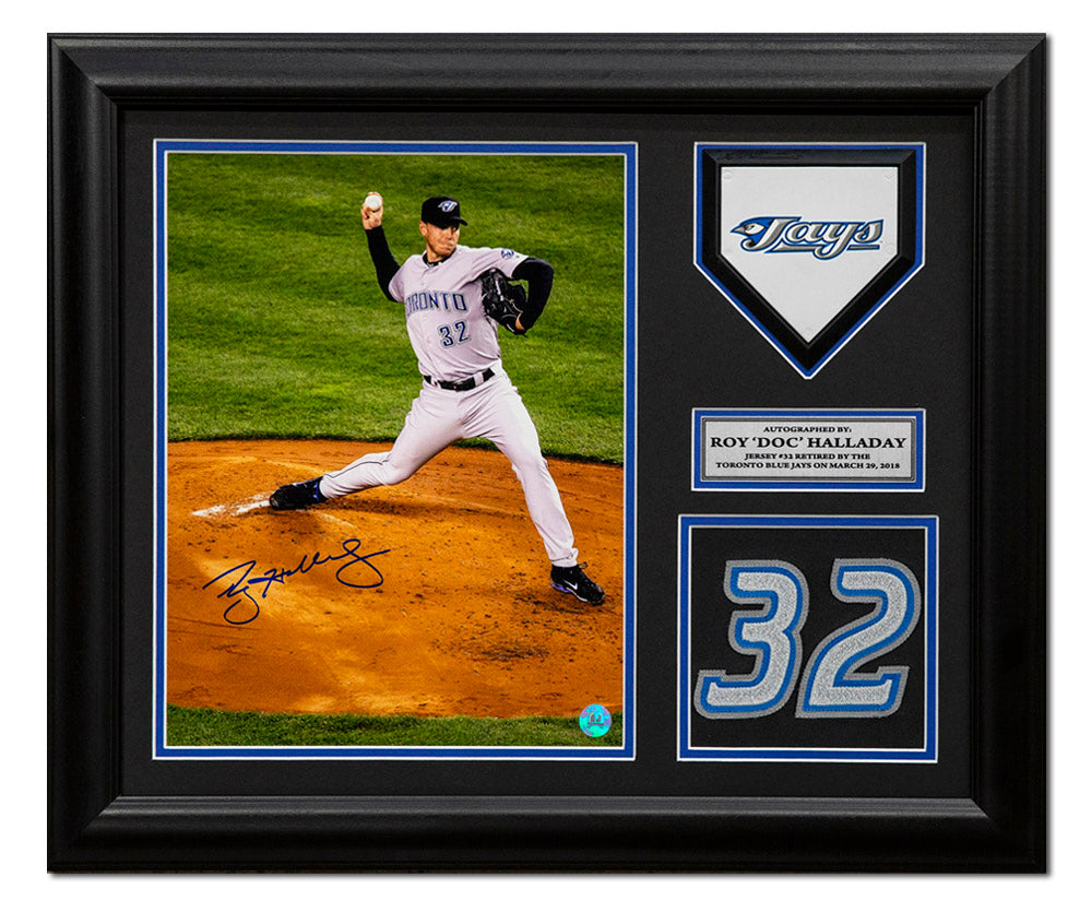 AJ Sports | Roy Halladay Toronto Blue Jays Autographed 20x24 Retired ...