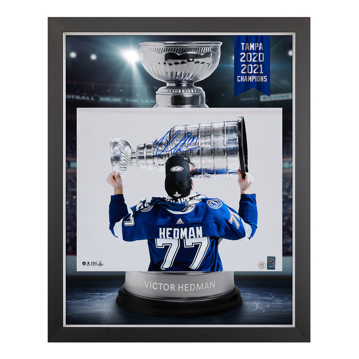 AJ Sports | Victor Hedman Signed Tampa Bay Lightning Stanley Cup ...