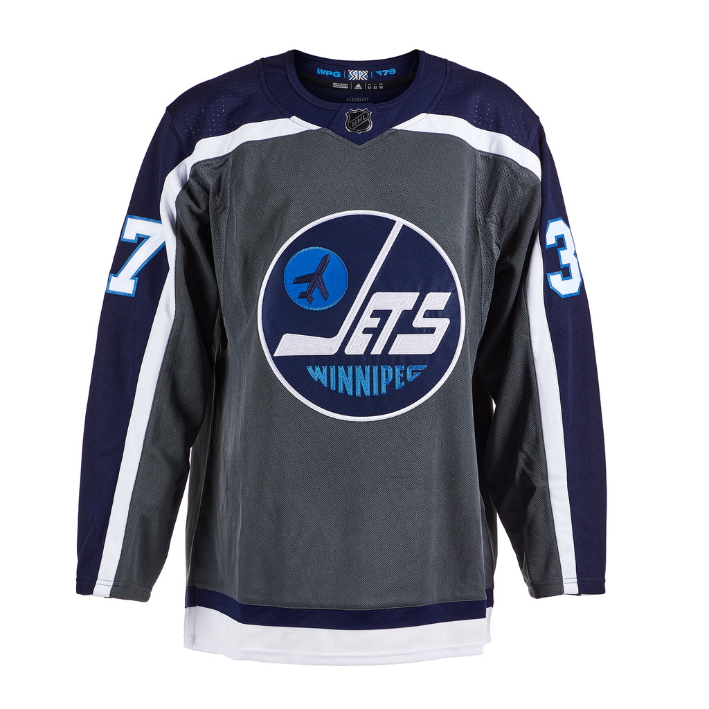 AJ Sports | Connor Hellebuyck Signed Winnipeg Jets Reverse Retro adidas ...