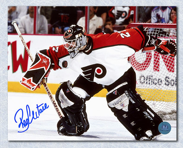 AJ Sports | Ron Hextall Autographed Philadelphia Flyers Blocker Save ...