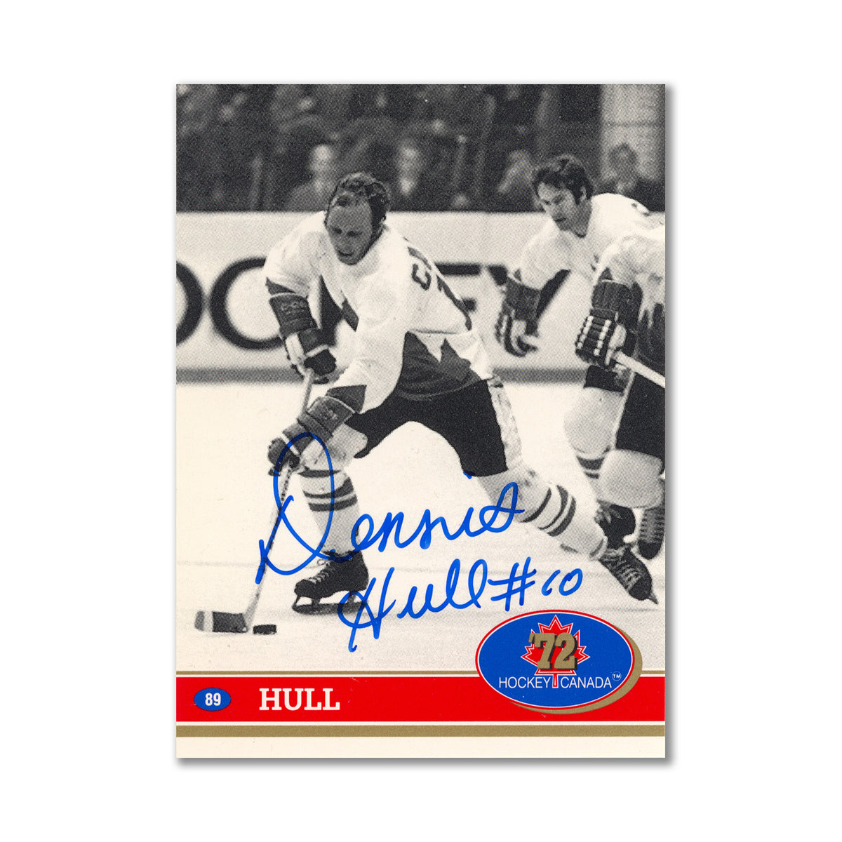 AJ Sports | Autographed 1991 Future Trends #89 Dennis Hull Hockey Card