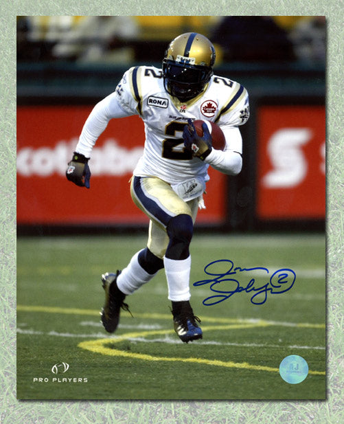 AJ Sports | Jovon Johnson Autographed Winnipeg Blue Bombers 8x10 Photo