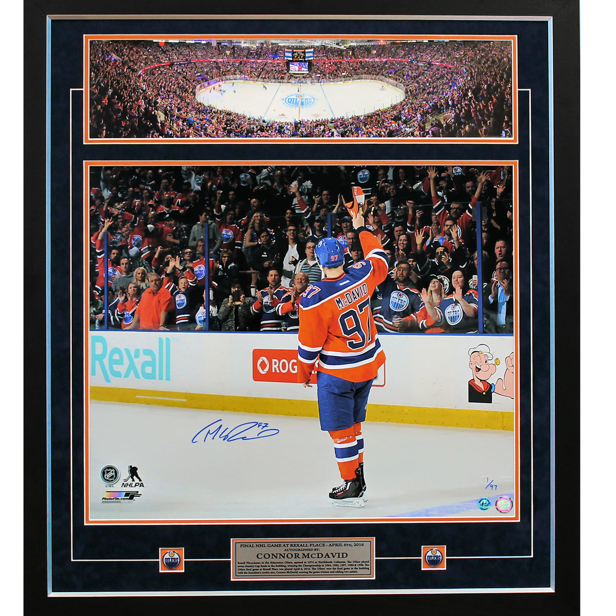 AJ Sports | Connor McDavid Edmonton Oilers Signed Final Game At Rexall ...