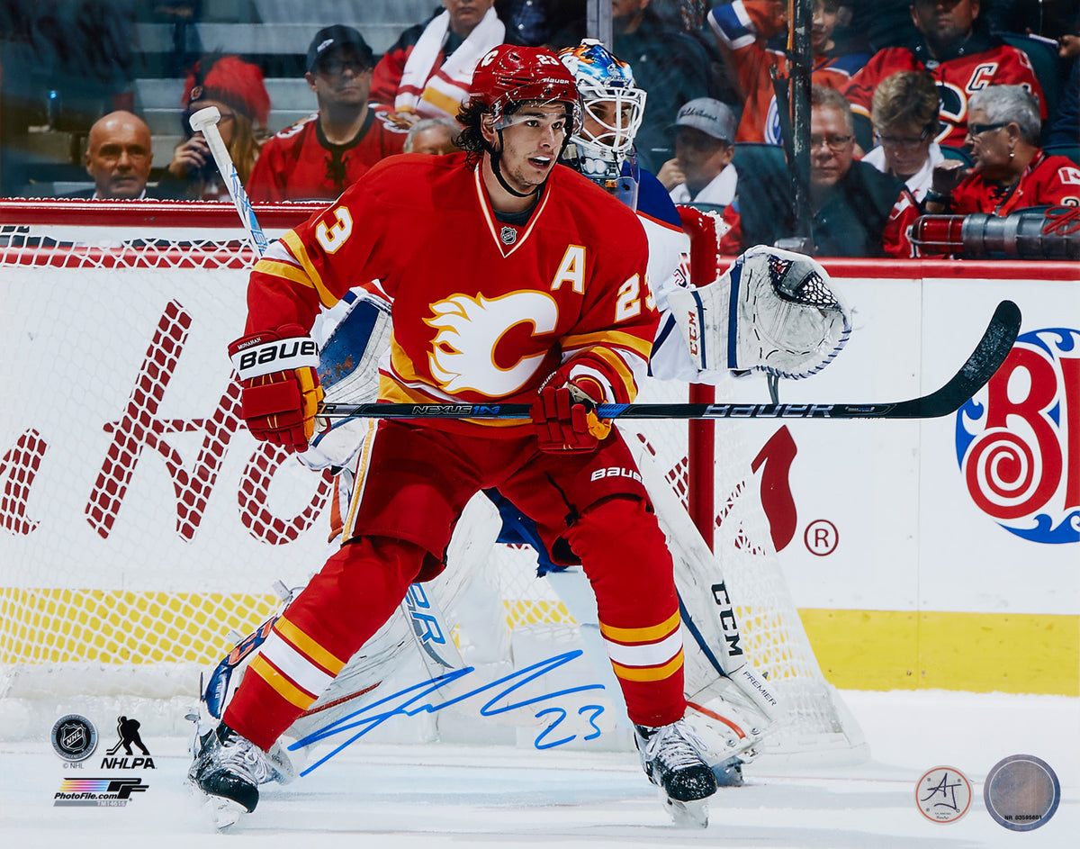 AJ Sports | Sean Monahan Signed Calgary Flames Battle Of Alberta 11x14 ...