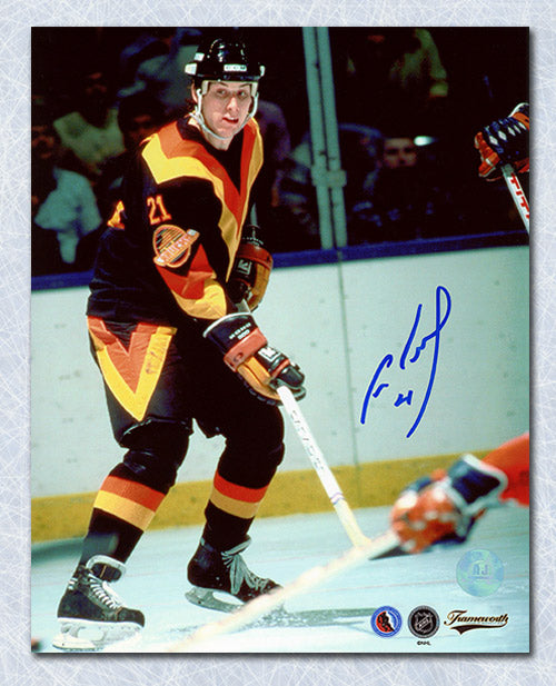 AJ Sports | Cam Neely Vancouver Canucks Autographed Rookie 8x10 Photo