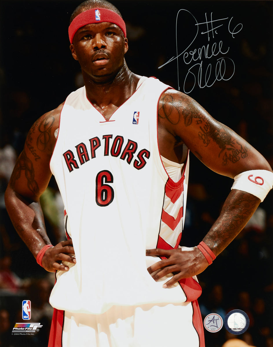 AJ Sports | Jermaine O'Neal Signed Toronto Raptors Basketball 11x14 Photo