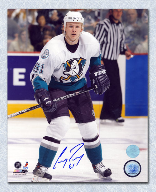 AJ Sports | Corey Perry Anaheim Ducks Autographed Rookie Mighty Ducks ...