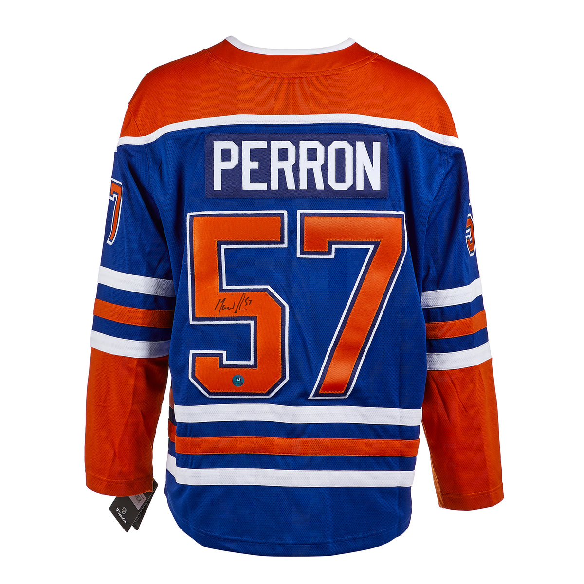 AJ Sports | David Perron Autographed Edmonton Oilers Fanatics Breakaway ...