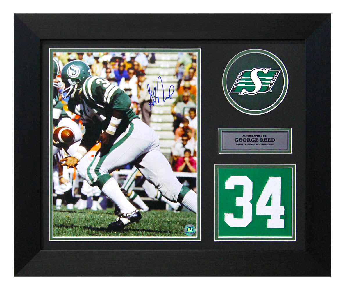 AJ Sports | George Reed Signed Saskatchewan Roughriders Game Day Number ...