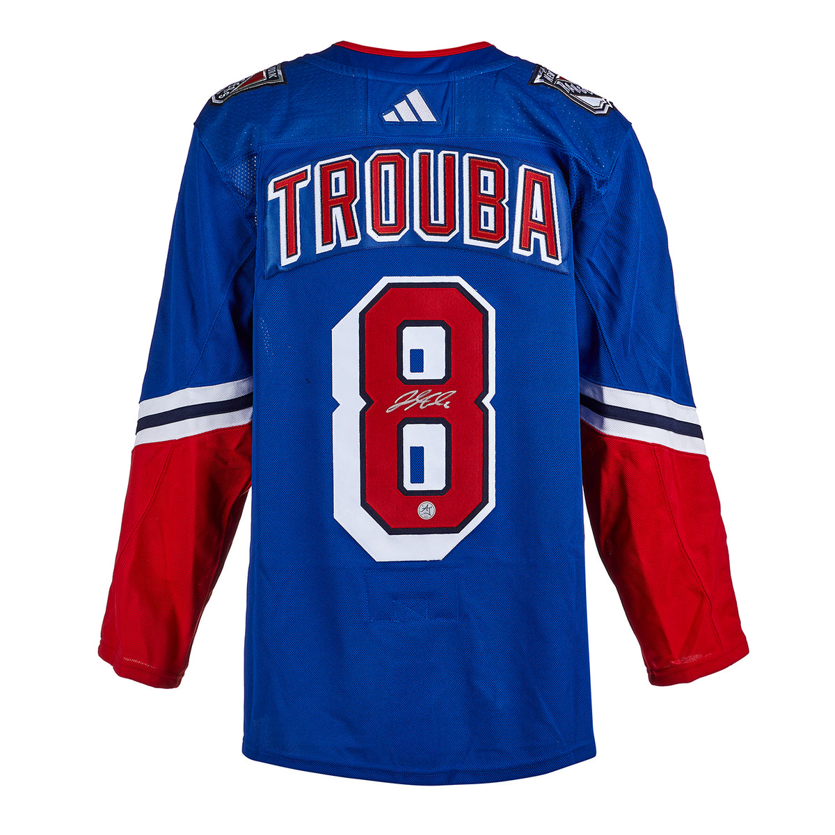 AJ Sports | Jacob Trouba Signed New York Rangers Reverse Retro 2.0 ...