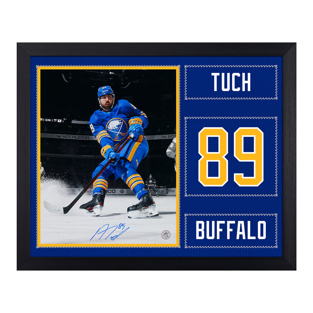 AJ Sports | Alex Tuch Autographed Buffalo Sabres Uniform Graphic 19x23 ...